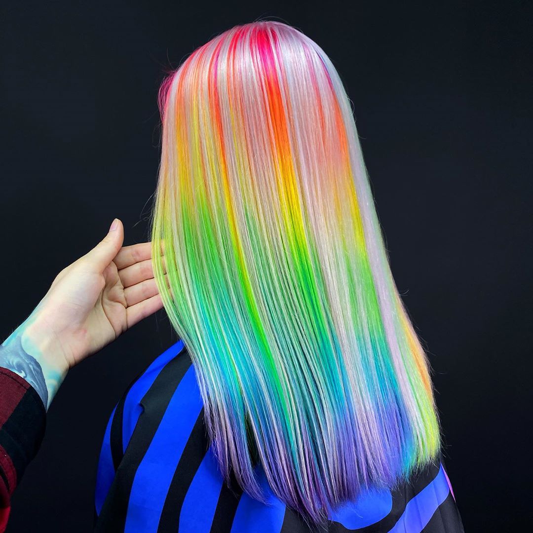 40 rainbow hairstyles for the bold
