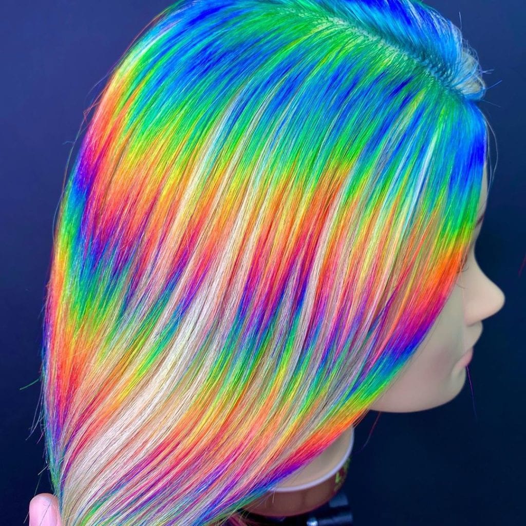40 rainbow hairstyles for the bold