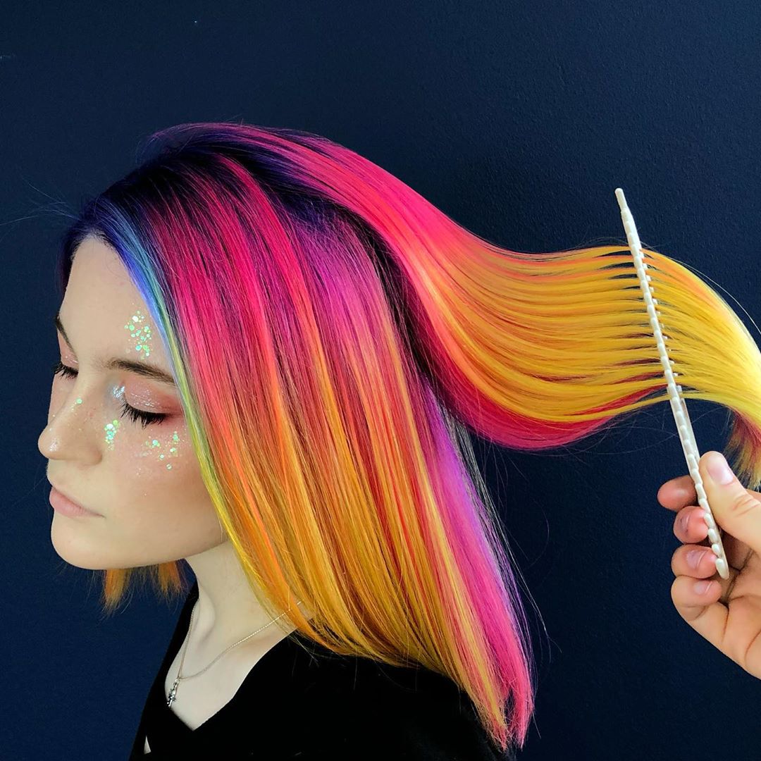 40 rainbow hairstyles for the bold