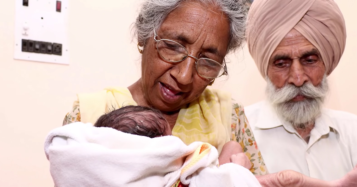 Woman gives birth to her first child at age 72