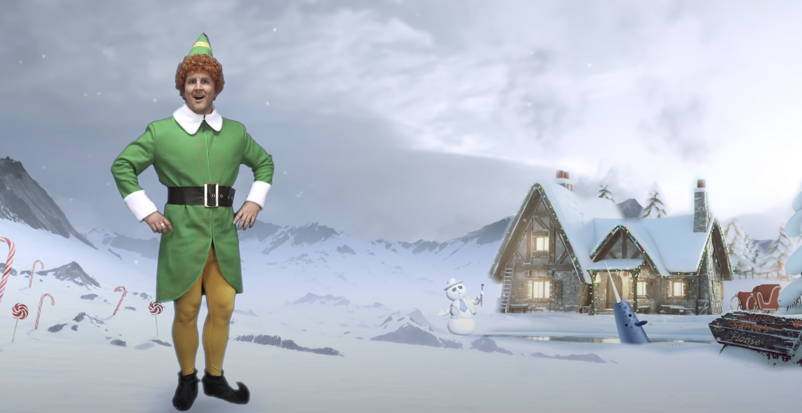 Elf shows follow-along holiday fitness routine perfect for keeping kids ...