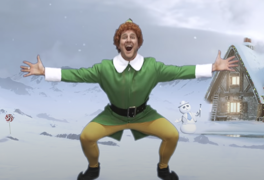 Elf shows follow-along holiday fitness routine perfect for keeping kids ...