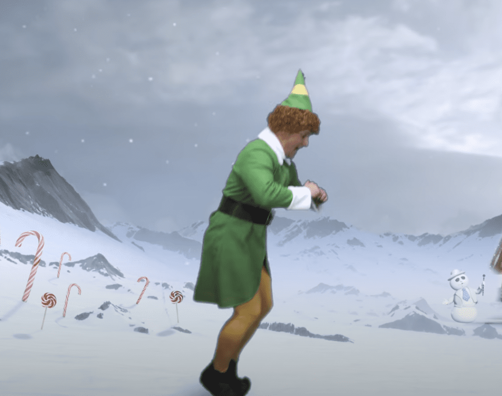 Elf shows follow-along holiday fitness routine perfect for keeping kids ...