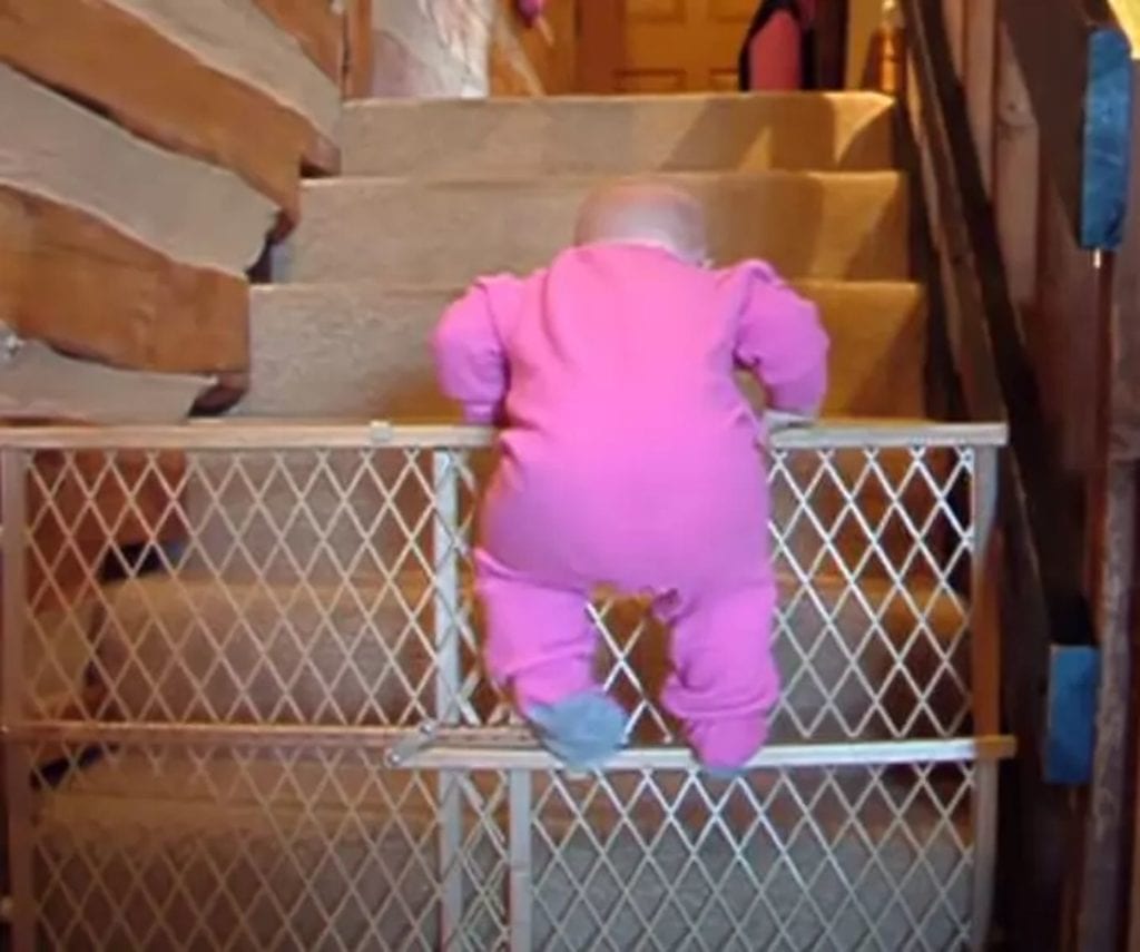 Baby girl’s clever “jailbreak” earns millions of views