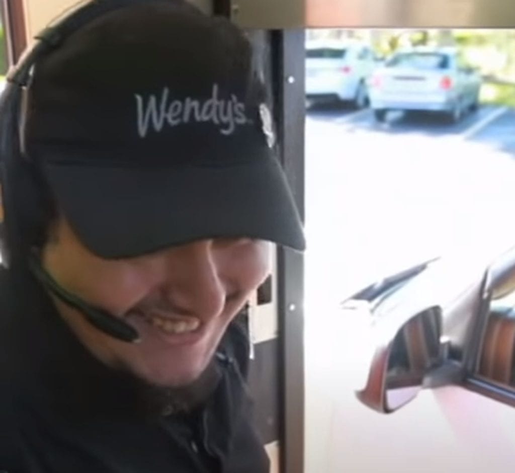 Drive thru guy’s voice is brightening customers’ day
