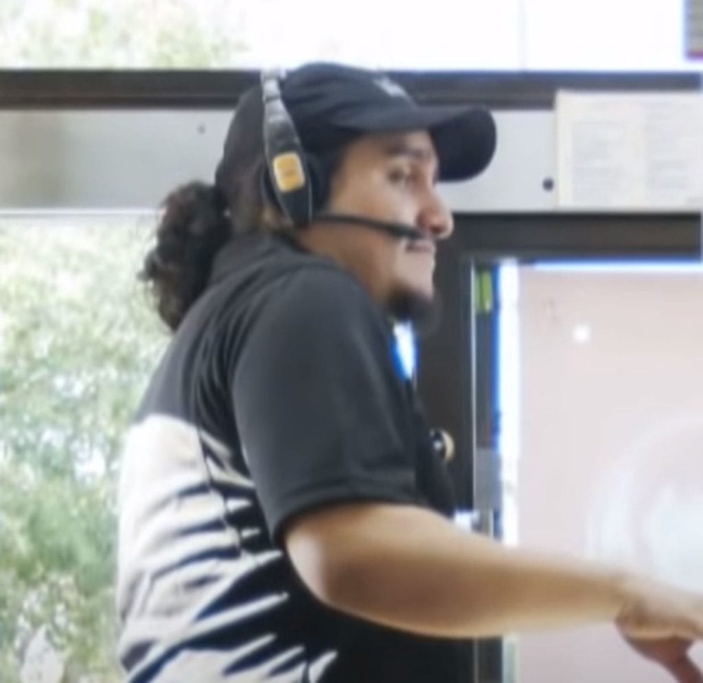Drive thru guy’s voice is brightening customers’ day