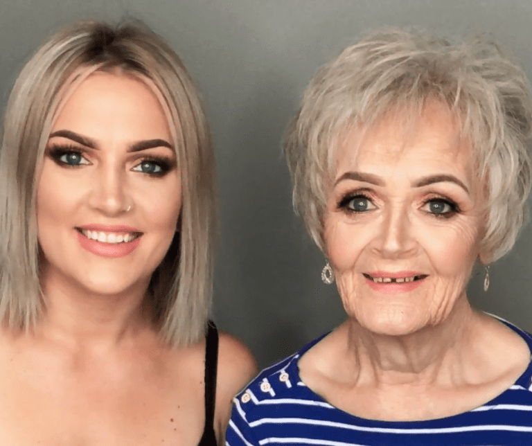 Granddaughter gives grandma makeover that leaves grandpa at a loss for ...