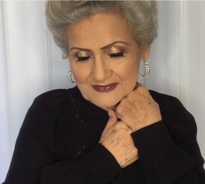 Pro makeup artist gives 78-year-old grandma gorgeous makeover