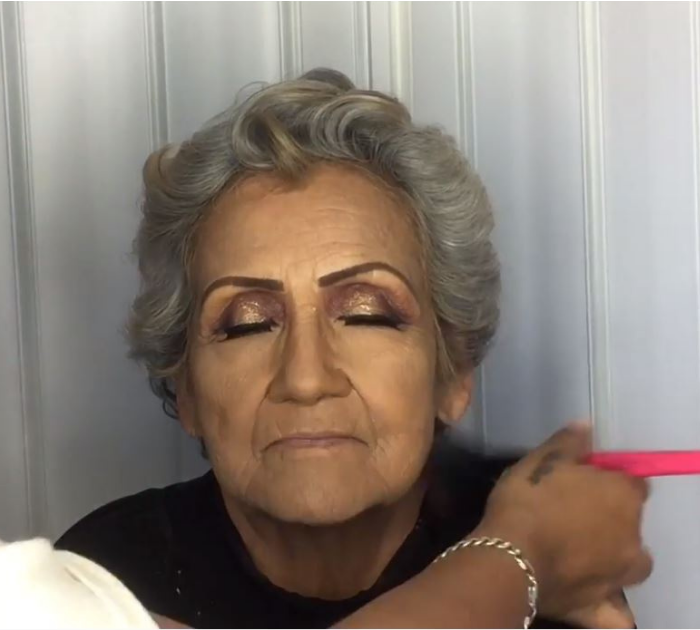 Pro makeup artist gives 78-year-old grandma gorgeous makeover