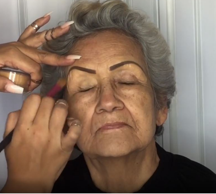 Pro makeup artist gives 78-year-old grandma gorgeous makeover