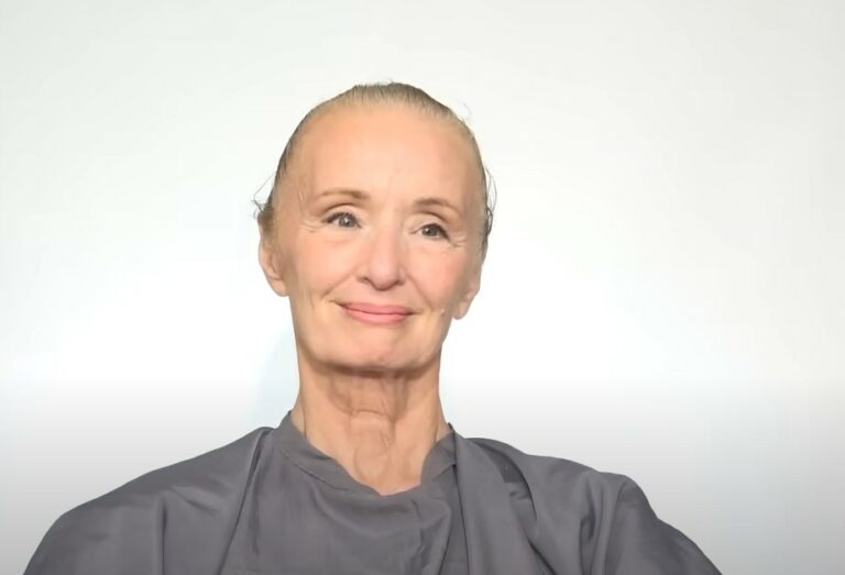 78-year-old with thinning hair looks modern & radiant after makeover